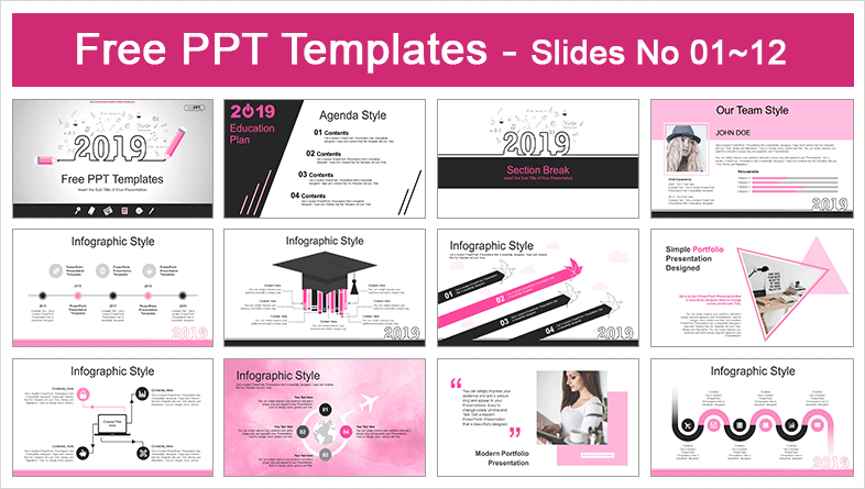 2019 Education Plan PowerPoint Templates - Slidesgo templates