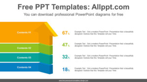3D rising arrow PowerPoint Diagram Template - Slidesgo templates