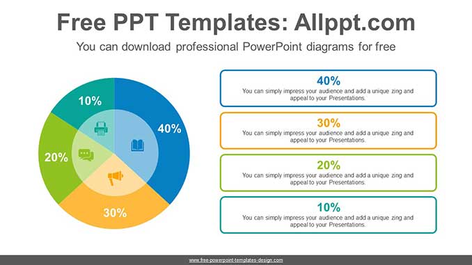 5-split pie chart PowerPoint Diagram - Slidesgo templates 5-split pie chart PowerPoint Diagram - Slidesgo templates