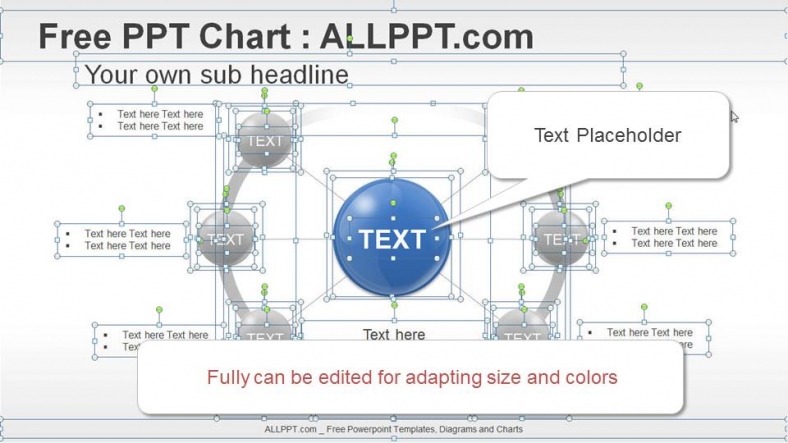 7 Square Relationship PPT Diagrams - Slidesgo templates