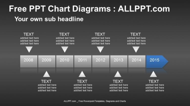 8 Years Timeline PPT Diagrams - Slidesgo templates