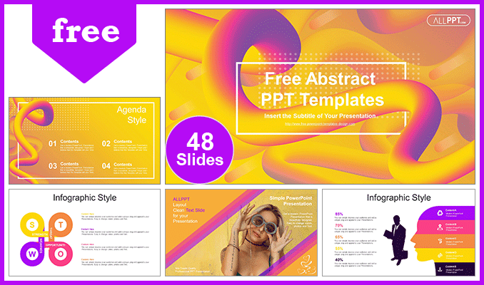 Abstract Gradients Waves PowerPoint Templates - Slidesgo templates
