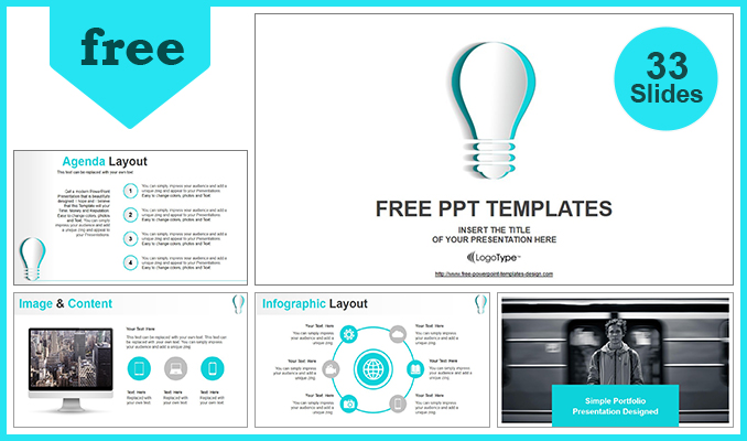 Paper Idea Bulb PowerPoint Template - Slidesgo templates
