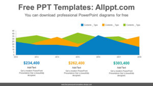 Area chart PowerPoint Diagram Template - Slidesgo templates