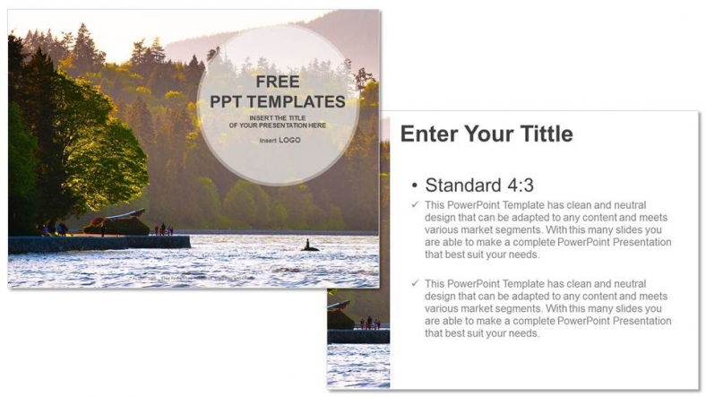 Beautiful Lake View-Nature PowerPoint Templates - Slidesgo templates