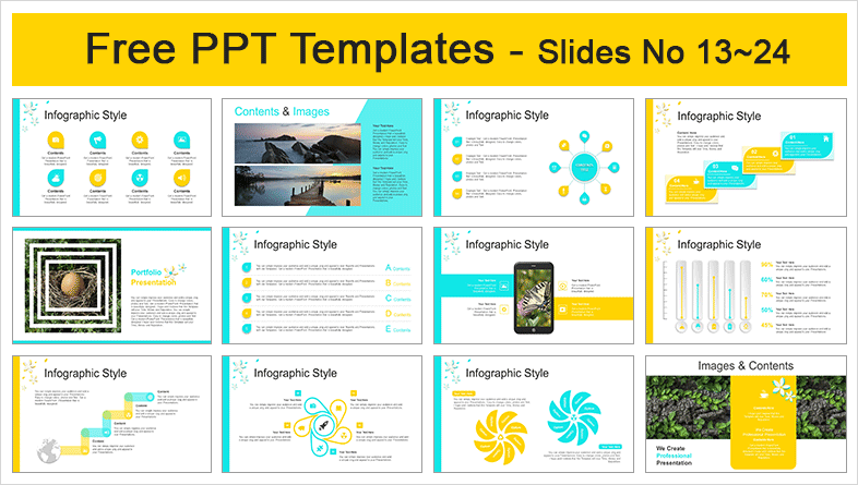 Beautiful Yellow Flower PowerPoint Templates - Powerpoint and google ...