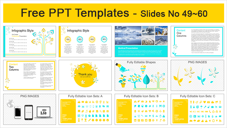 Beautiful Yellow Flower PowerPoint Templates - Powerpoint and google ...