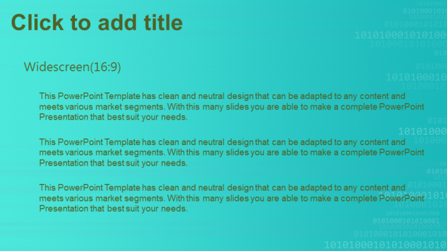 Binary Code-Computer PowerPoint Templates - Slidesgo templates Binary Code-Computer PowerPoint Templates - Slidesgo templates