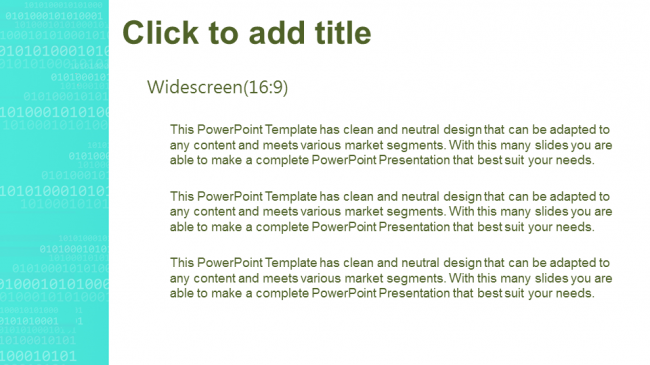 Binary Code-Computer PowerPoint Templates - Slidesgo templates Binary Code-Computer PowerPoint Templates - Slidesgo templates