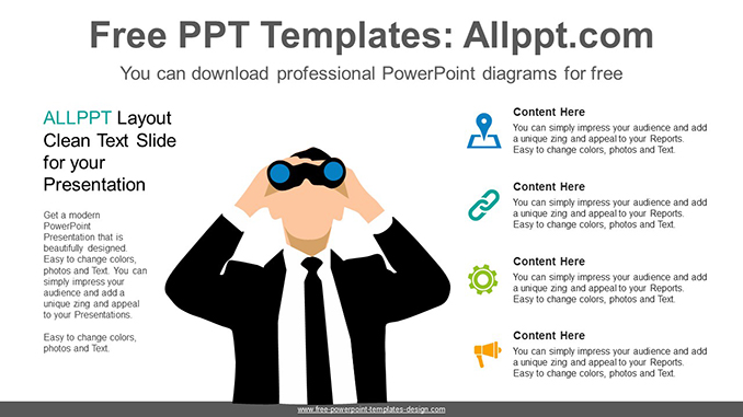Binoculars Look PowerPoint Diagram - Powerpoint and google slides ...