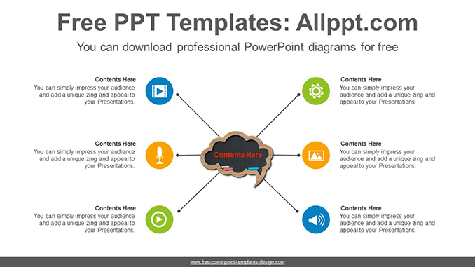 Blackboard speech bubble PowerPoint Diagram Template - Slidesgo templates Blackboard speech bubble PowerPoint Diagram Template - Slidesgo templates