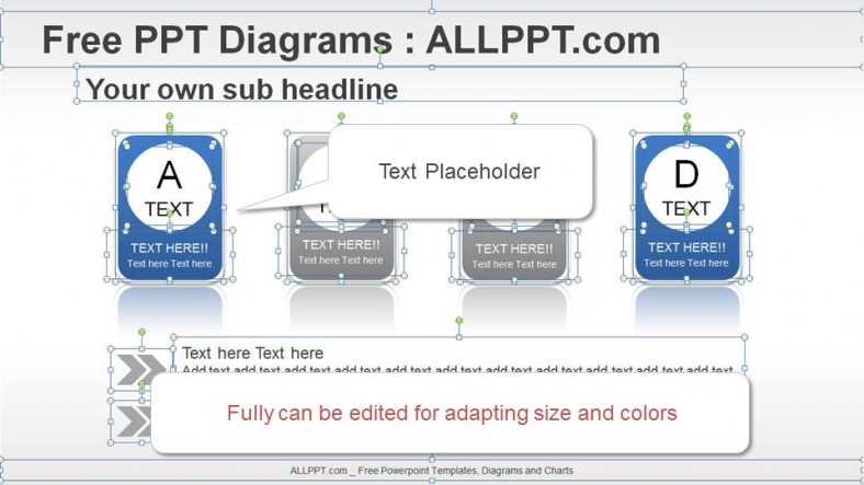 Blocks and Circle Flow PPT Diagrams - Slidesgo templates