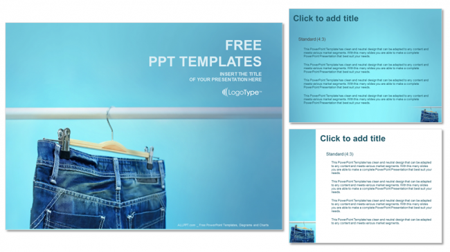 Blue Jeans Trouser-Recreation PPT Templates - Slidesgo templates