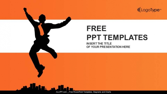Business Man Silhouette PowerPoint Templates - Slidesgo templates