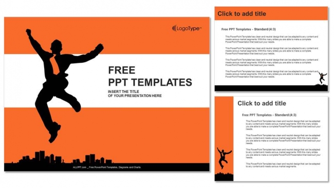 Business Man Silhouette PowerPoint Templates - Slidesgo templates