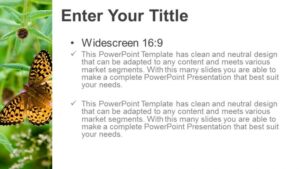 Butterfly on Flower-Nature PowerPoint Templates - Slidesgo templates