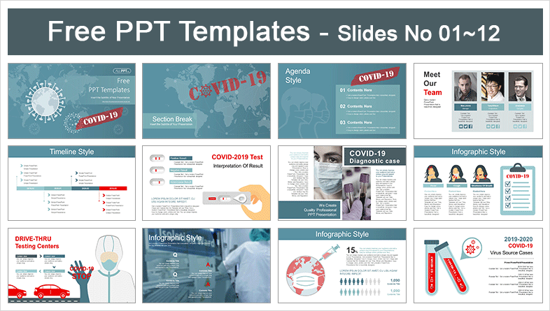 COVID-19 Testing Centers PowerPoint Templates - Slidesgo templates
