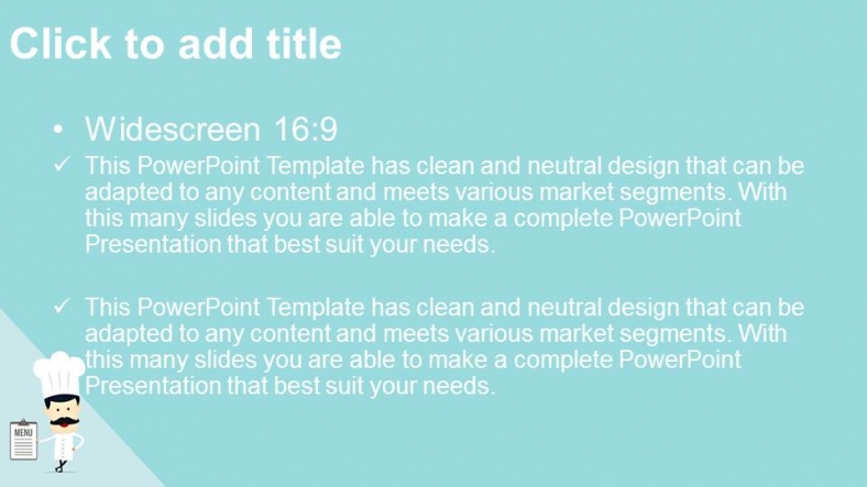 Cartoon Chef-Food PowerPoint Templates - Slidesgo templates
