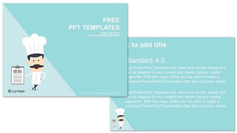 Cartoon Chef-Food PowerPoint Templates - Slidesgo templates