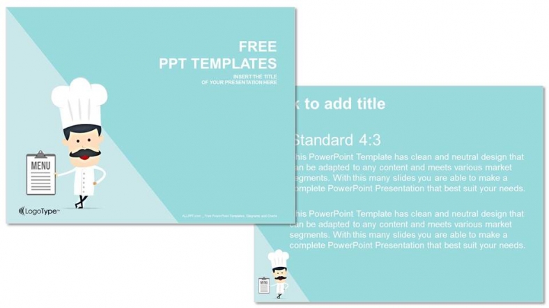 Cartoon Chef-Food PowerPoint Templates - Slidesgo templates