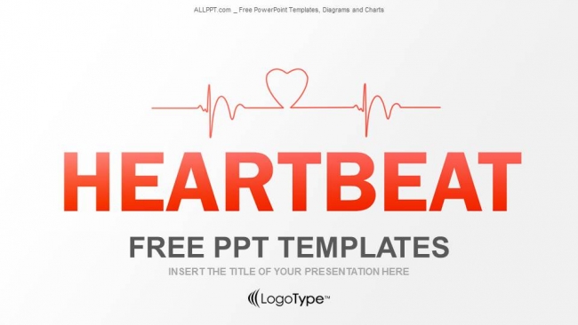 heart rate Powerpoint templates and Google Slides themes -Slidego