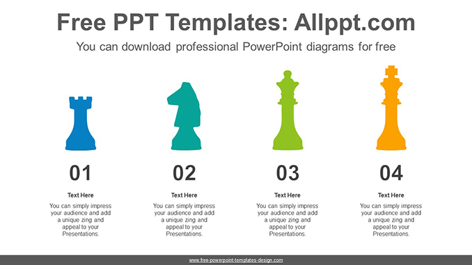 Chess Silhouette PowerPoint Diagram - Slidesgo templates