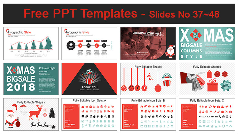 Christmas Sale PowerPoint Templates - Slidesgo templates