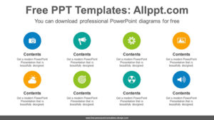 Circles list PowerPoint Diagram Template - Slidesgo templates