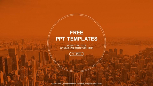 City skyscrapers aerial panorama view PowerPoint Templates - Slidesgo ...