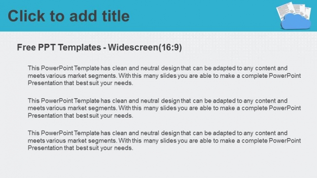 Clouds And Documents PowerPoint Templates - Powerpoint and google ...