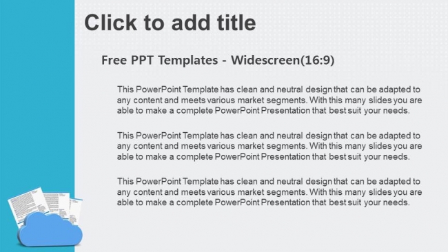 Clouds And Documents PowerPoint Templates - Powerpoint and google ...