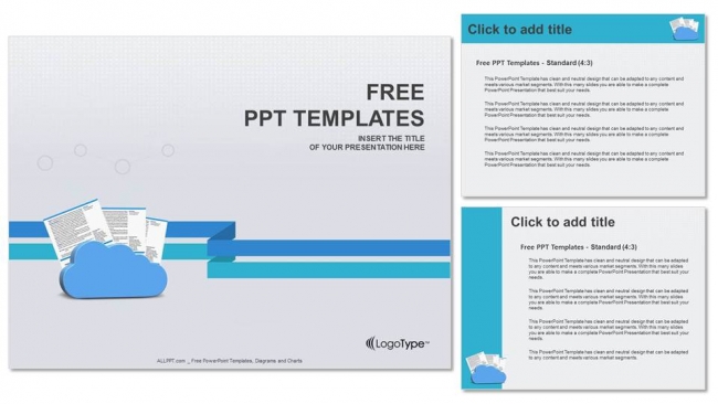 Clouds And Documents PowerPoint Templates - Slidesgo templates