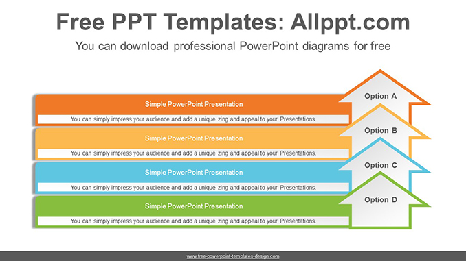 Clustered up arrow PowerPoint Diagram Template - Powerpoint and google ...