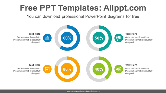 Colorful doughnut charts PowerPoint Diagram Template - Slidesgo templates Colorful doughnut charts PowerPoint Diagram Template - Slidesgo templates