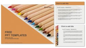 Colorful wooden pencils PowerPoint Templates - Slidesgo templates