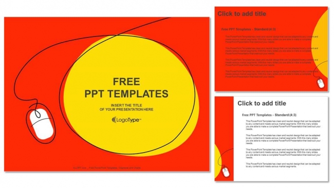 Computer Mouse with Cable PowerPoint Templates - Slidesgo templates