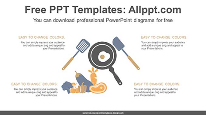 Cooking Food PowerPoint Diagram - Slidesgo templates
