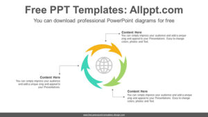 Curved Progress Arrow PowerPoint Diagram - Slidesgo templates