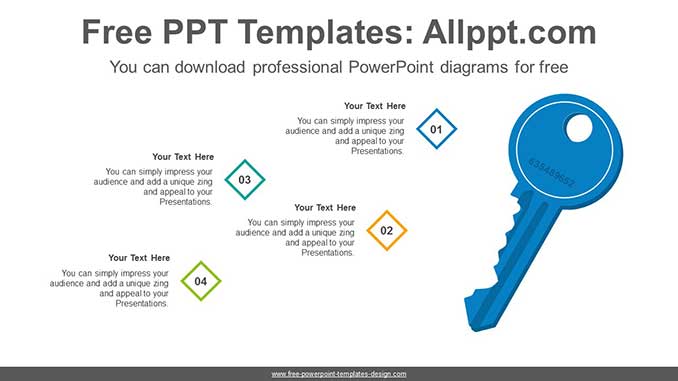Diamond rising key PowerPoint Diagram - Slidesgo templates