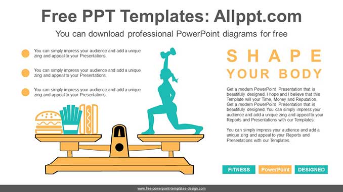 Diet Balance PPT Diagram - Slidesgo templates