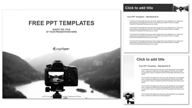 Digital Camera the River View PowerPoint Templates - Slidesgo templates