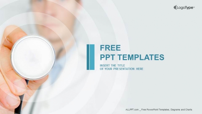 Doctor hand with stethoscope PowerPoint Templates - Slidesgo templates