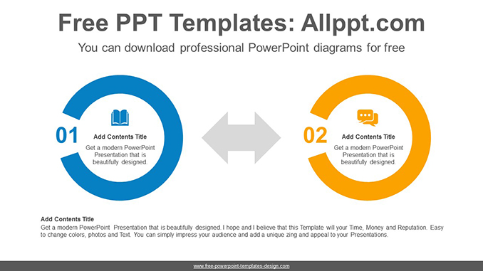 Donuts confrontation PowerPoint Diagram Template - Powerpoint and ...