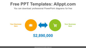 Double sided arrows PowerPoint Diagram Template - Slidesgo templates