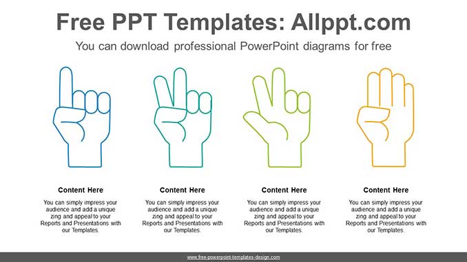 Finger Numbering PowerPoint Diagram - Powerpoint and google slides ...