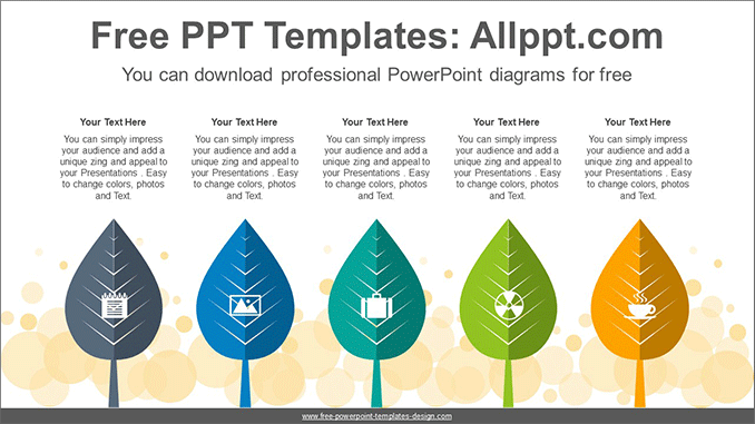 Five trees list PowerPoint Diagram Template - Slidesgo templates