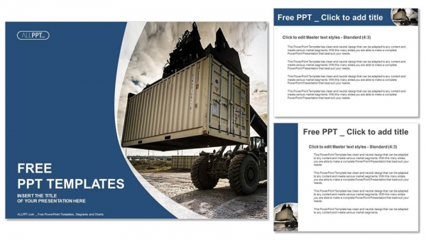 Forklift handling the container box PowerPoint Templates - Slidesgo ...