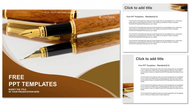 Fountain Pens-Business-PowerPoint Templates - Slidesgo templates