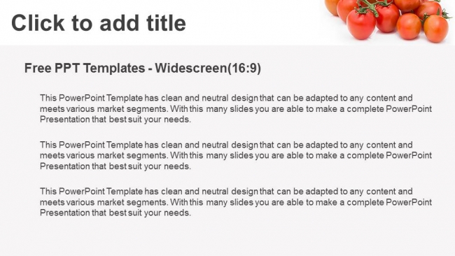 Fresh grape tomatoes PowerPoint Templates - Slidesgo templates