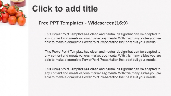 Fresh grape tomatoes PowerPoint Templates - Powerpoint and google ...